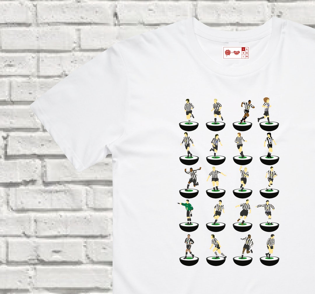 Newcastle United Legends Subbuteo-style T-shirt - Etsy