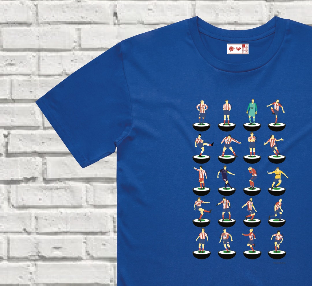 Athletico Madrid Legends Subbuteo-style T-shirt - Etsy UK