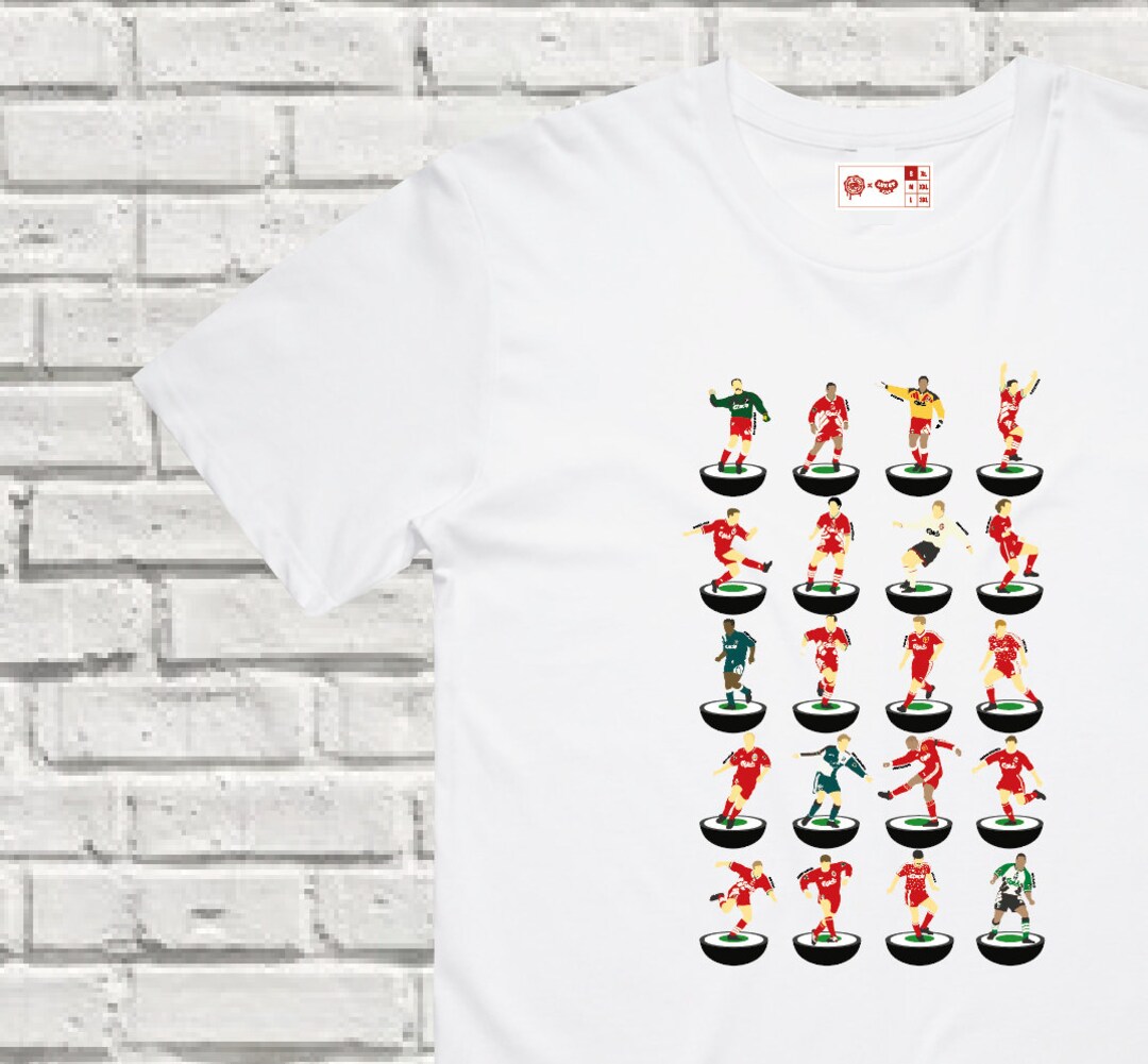 Liverpool 1990s Subbuteo-style T-shirt - Etsy