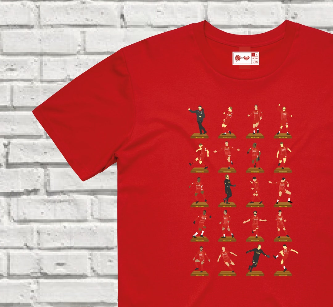 Liverpool Champions 19/20 Subbuteo-style T-shirt - Etsy