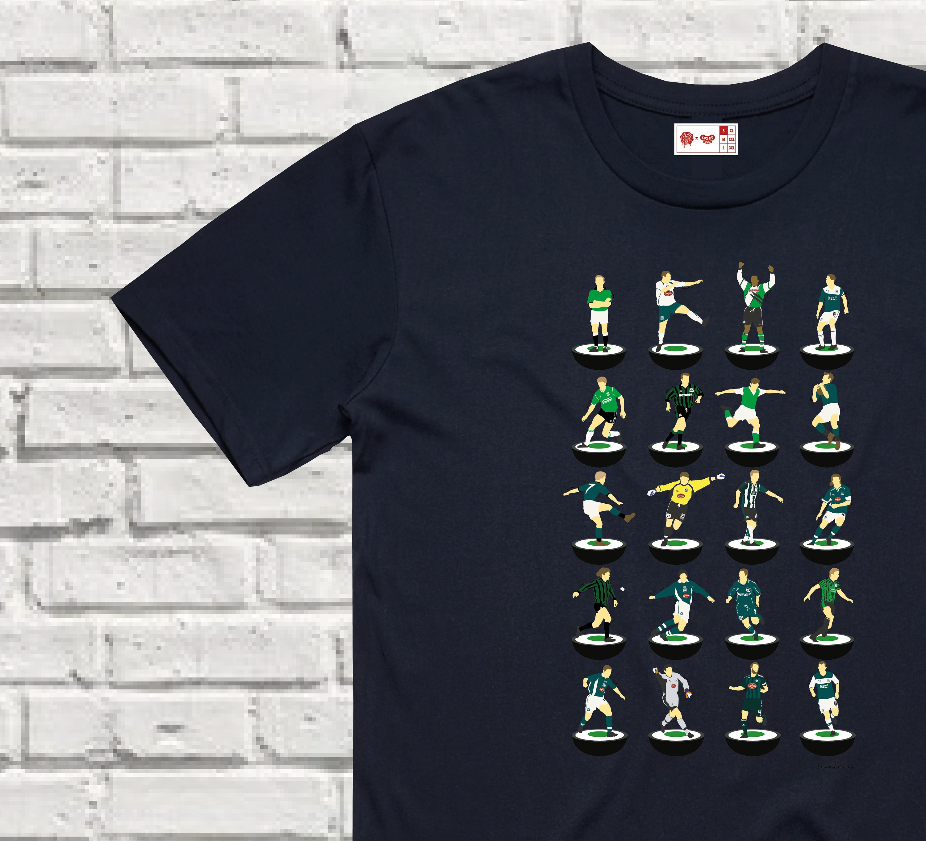 Camiseta estilo Subbuteo de Plymouth Argyle Legends - Etsy España