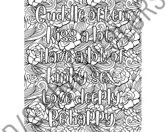 Kinky Coloring Page - Etsy