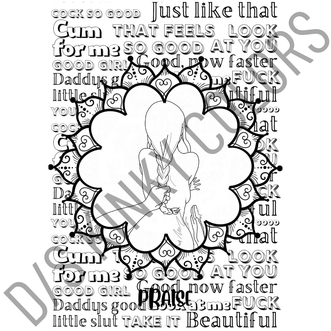 Praise Kink Coloring Page Individual Etsy