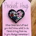 Pocket Heart, Pocket Hug, Thinking of You, Miss You, Friendship Gift ...