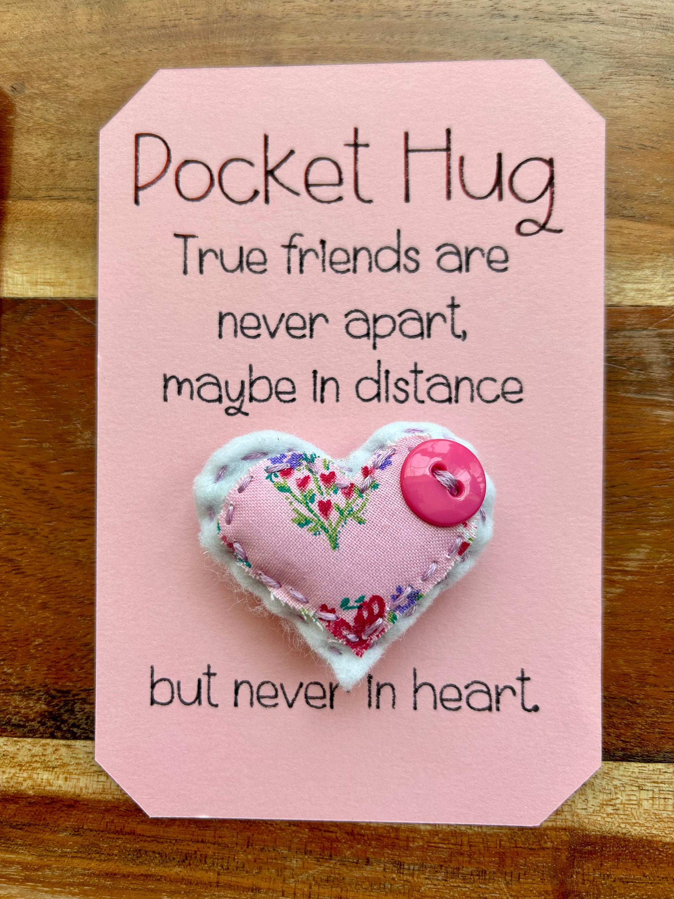 Handmade Pocket Hug: Felt Heart, Friendship Gift - Etsy