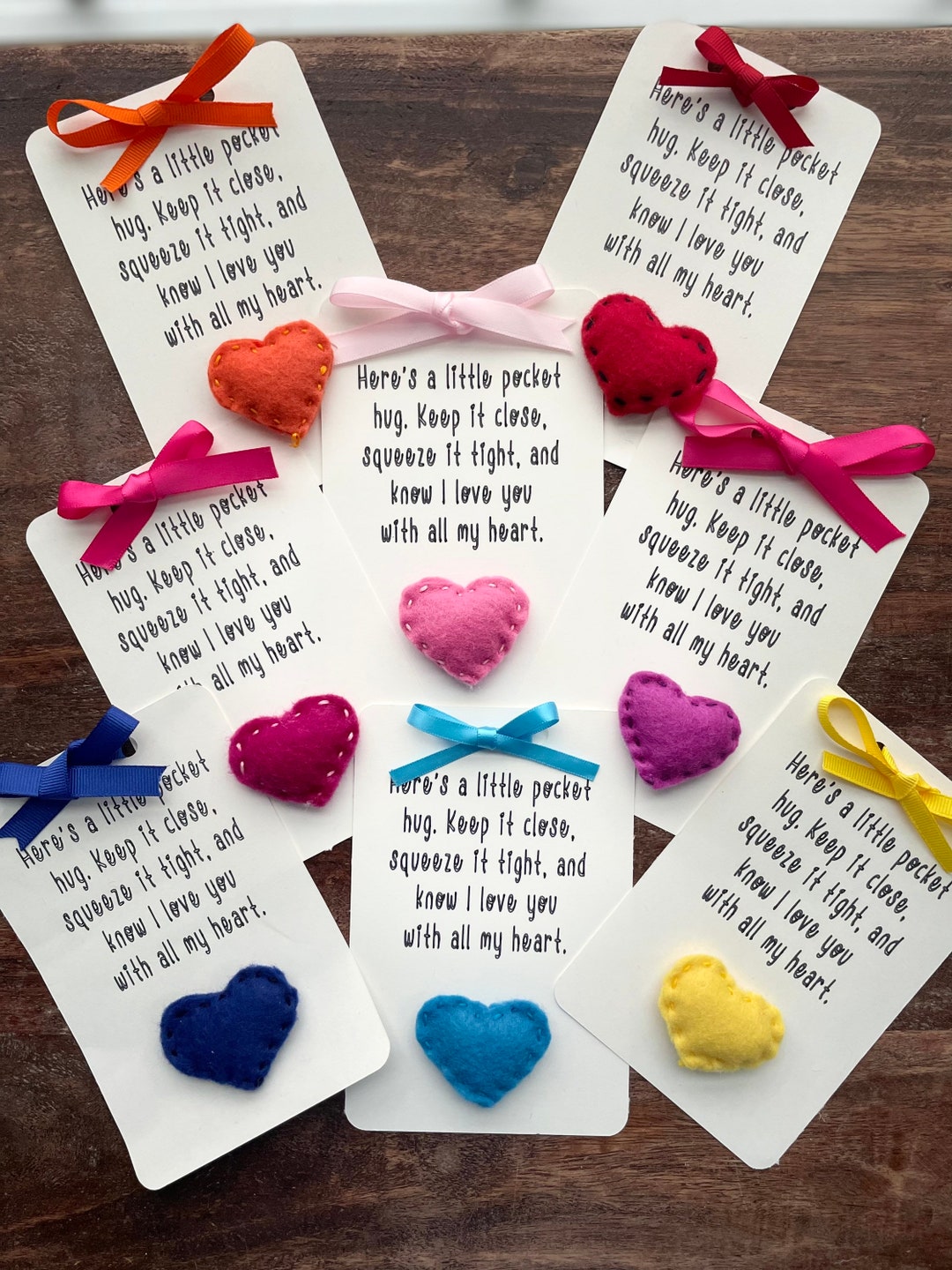 Pocket Heart Hug: Handmade Thinking of You Gift - Etsy