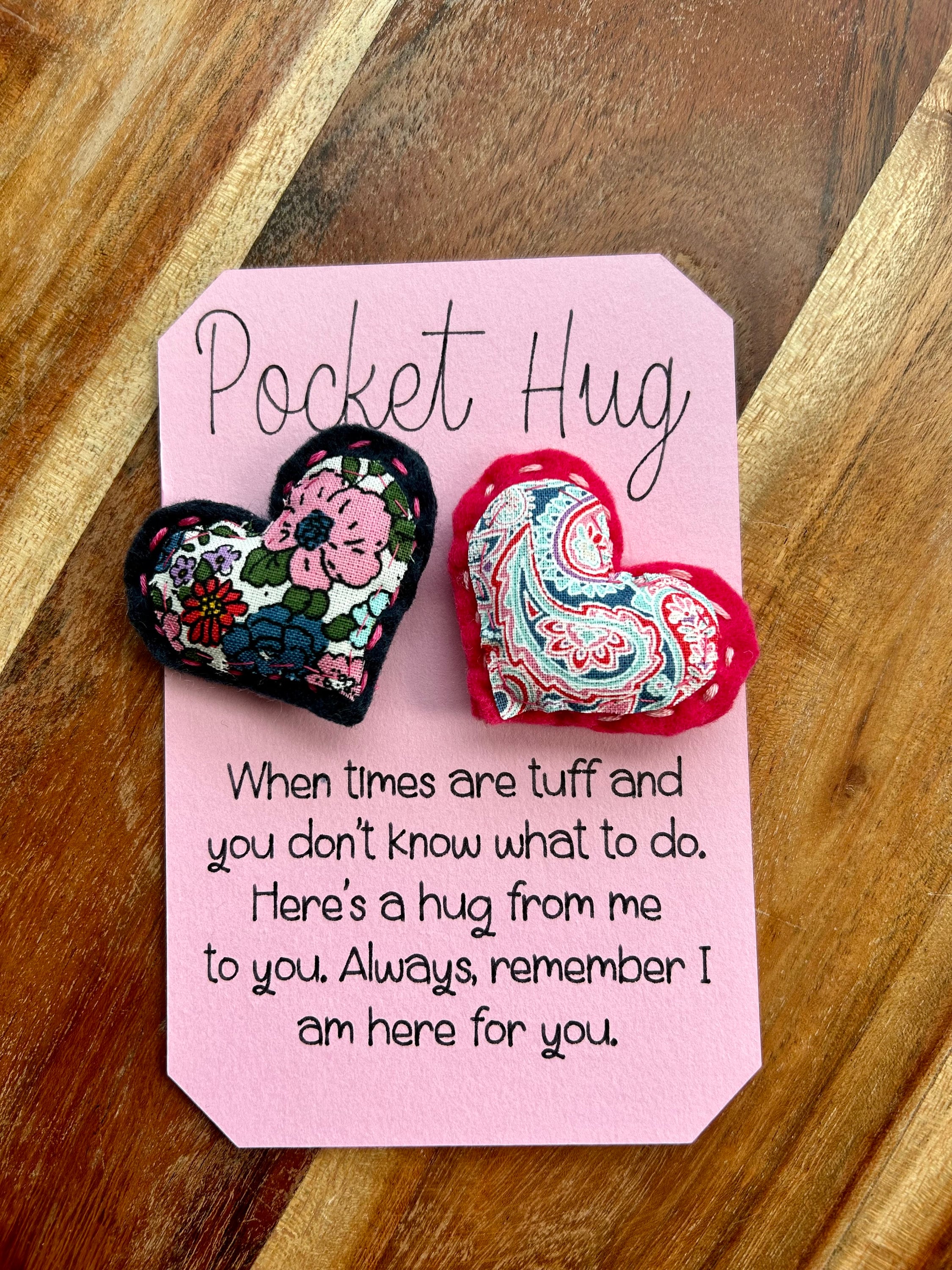 Pocket Heart, Pocket Hug, Thinking of You, Miss You, Friendship Gift ...