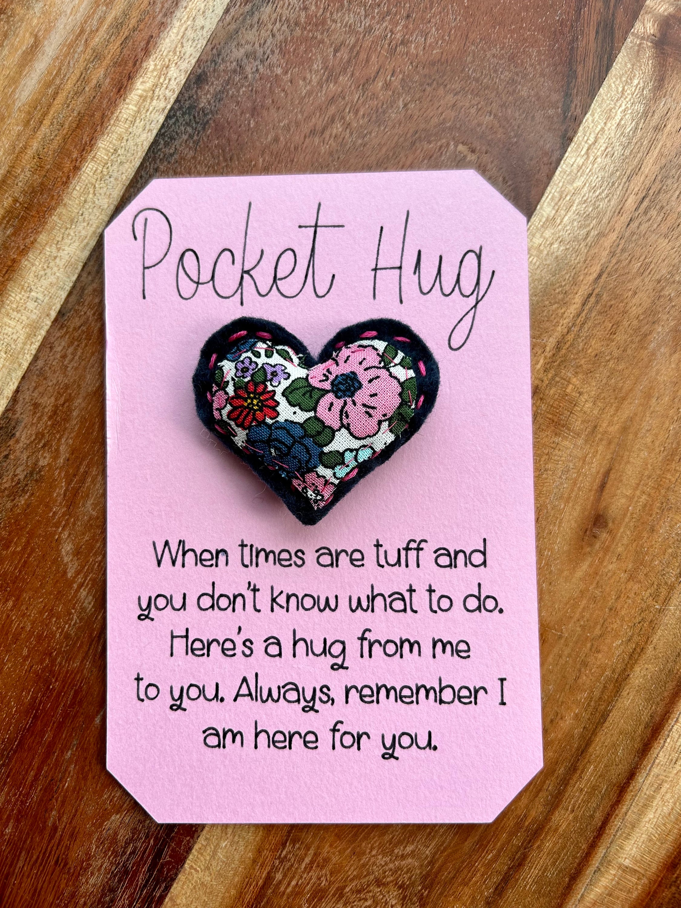 Pocket Heart Pocket Hug Thinking of You Miss You - Etsy