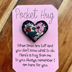 Pocket Heart, Pocket Hug, Thinking of You, Miss You, Friendship Gift ...