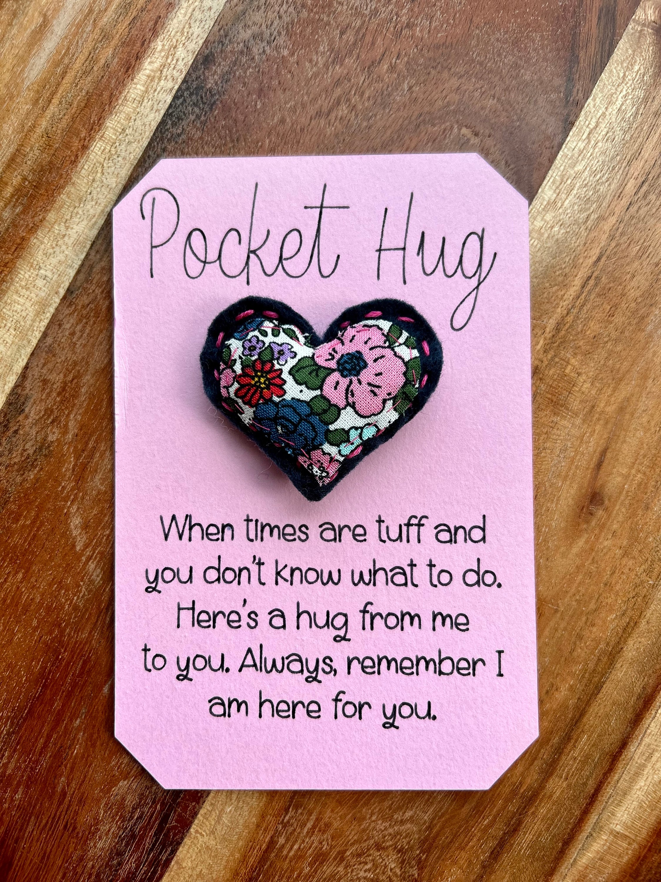Pocket Heart, Pocket Hug, Thinking of You, Miss You, Friendship Gift ...