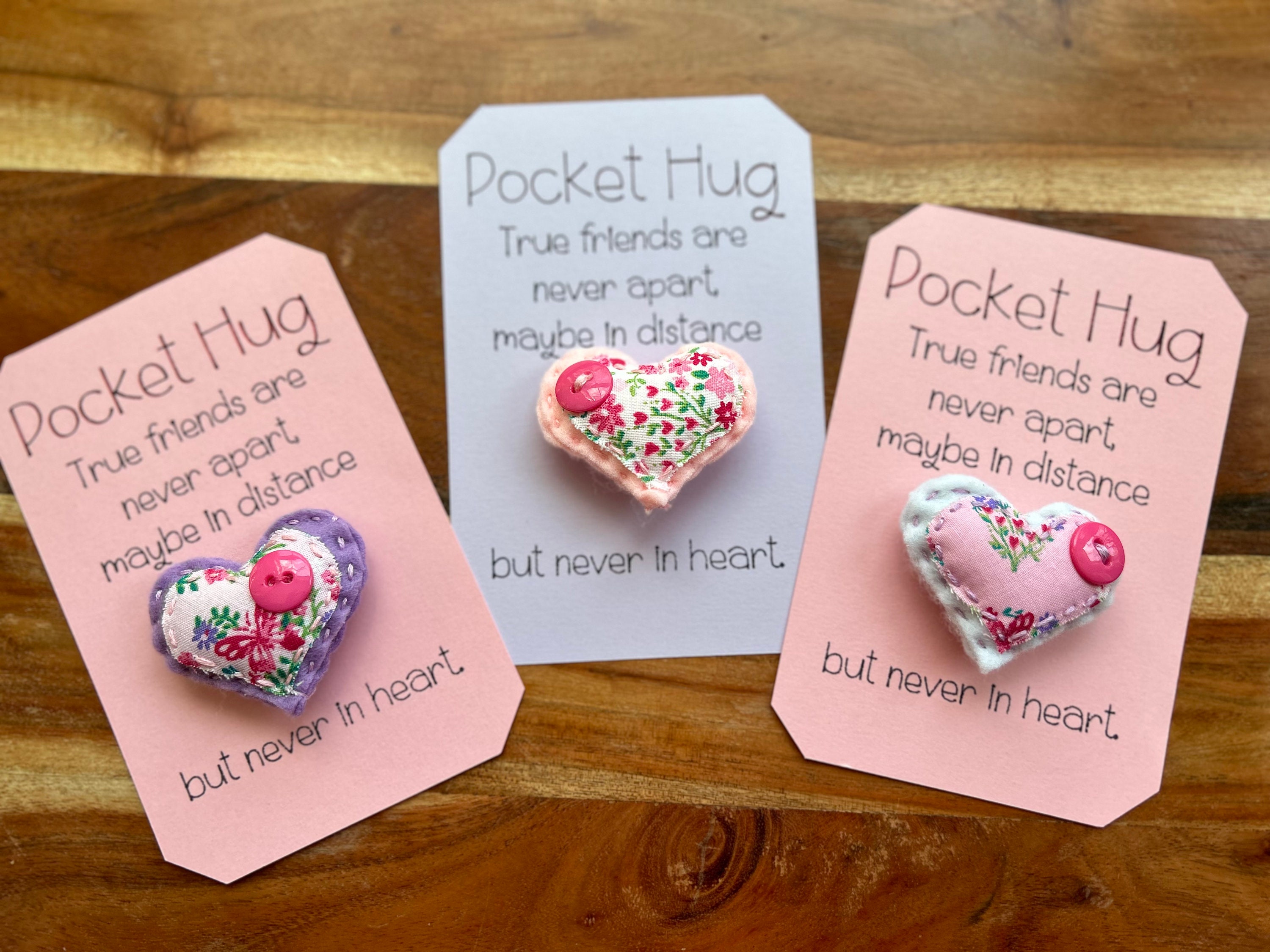 Handmade Pocket Hug: Felt Heart, Friendship Gift - Etsy