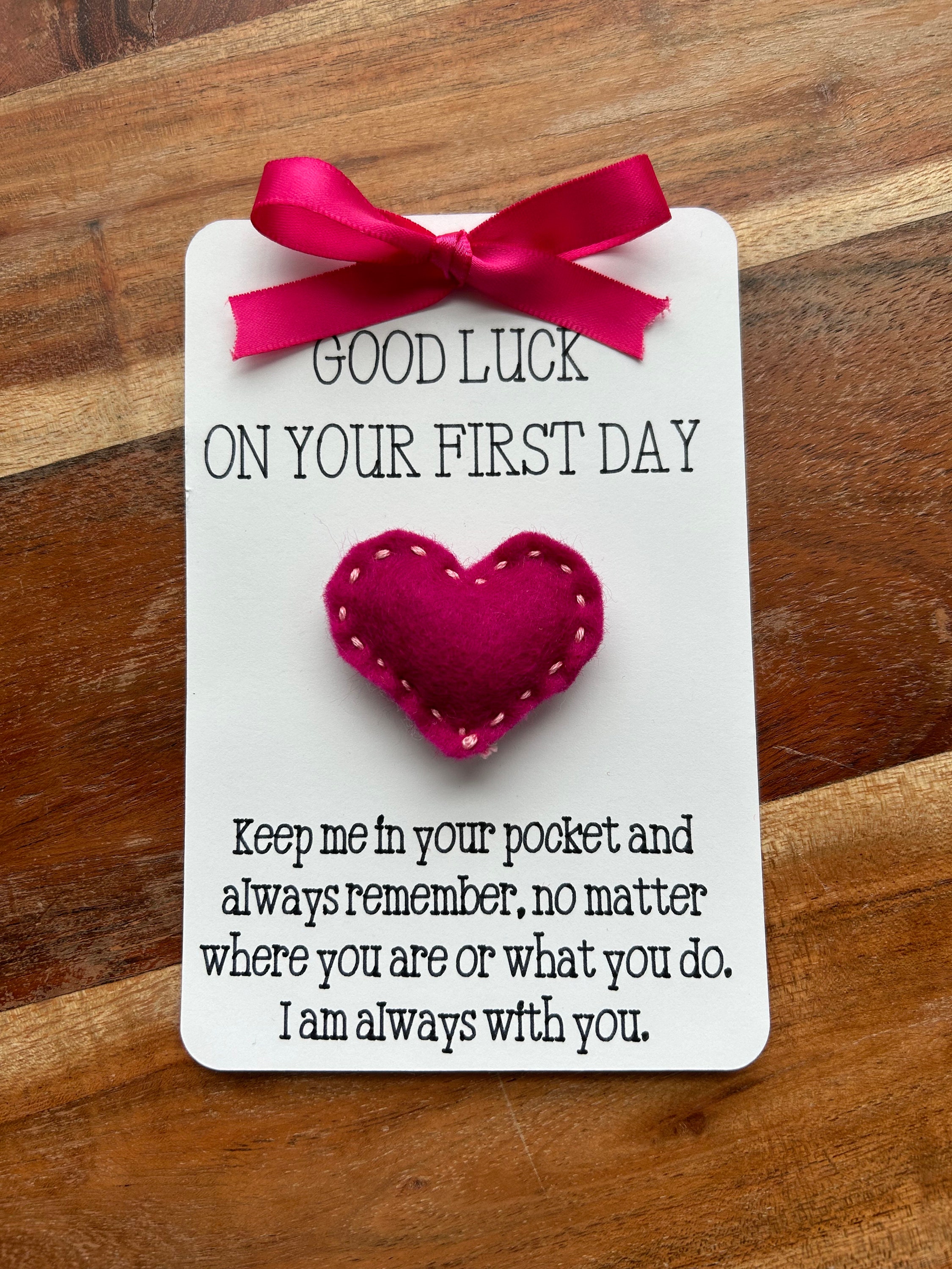 Pocket Heart, First Day Hug, Pocket Heart Hug, Back to School Support ...