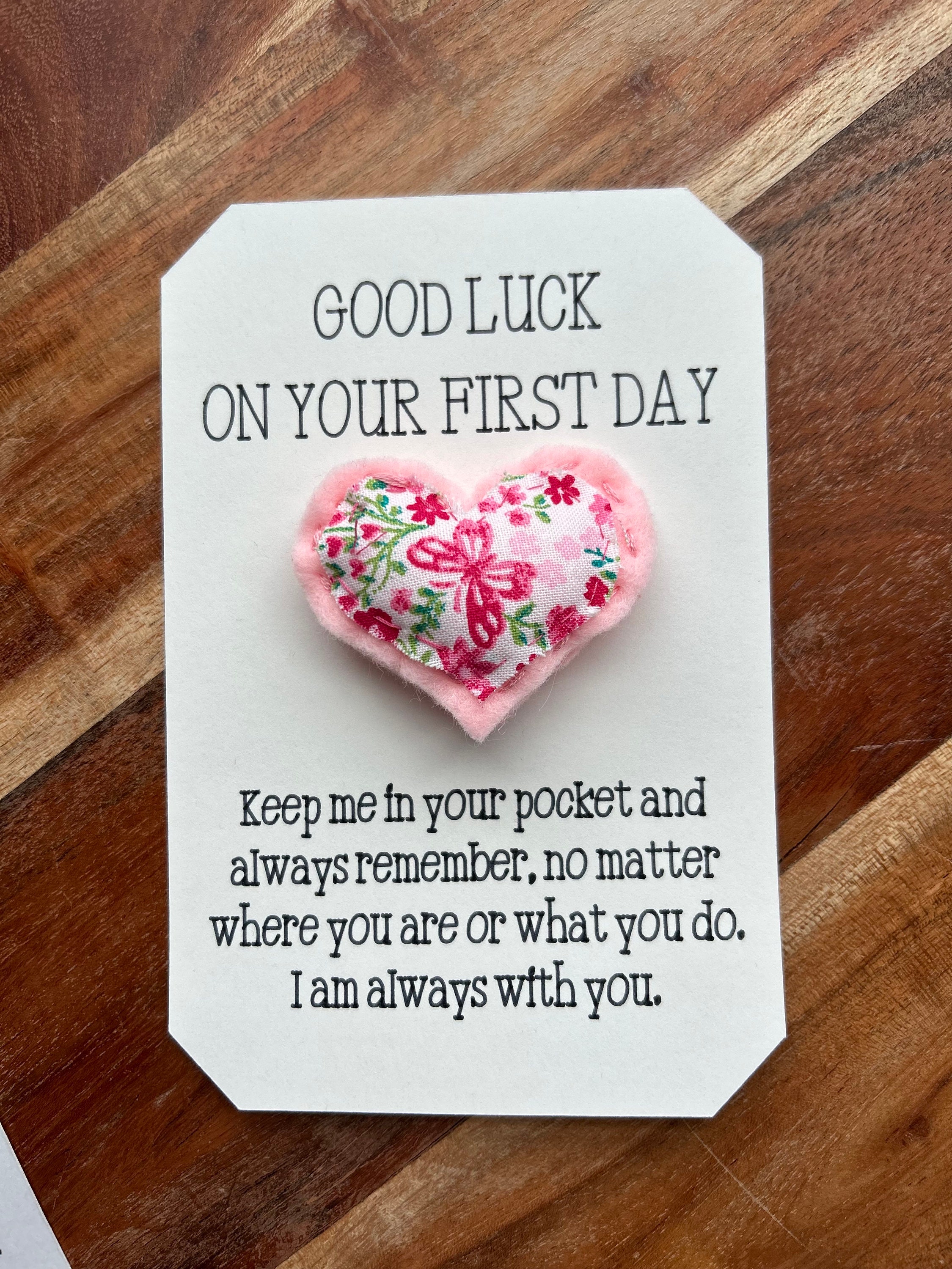 Pocket Heart, First Day Hug, Pocket Heart Hug, Back to School Support ...