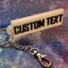 Key Ring 3D Printed Glow in the Dark. Green Colour. With Customised ...