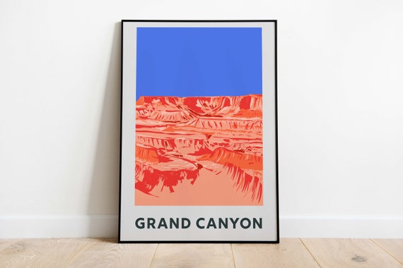 Grand Canyon National Park Poster Grand Canyon Art National - Etsy