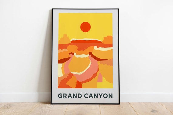 Grand Canyon National Park Poster Grand Canyon Art National - Etsy
