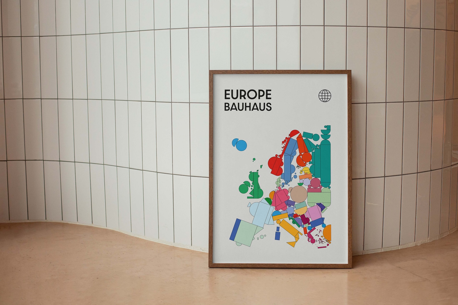 Map of Europe Bauhaus Poster Europe Map Travel Prints - Etsy