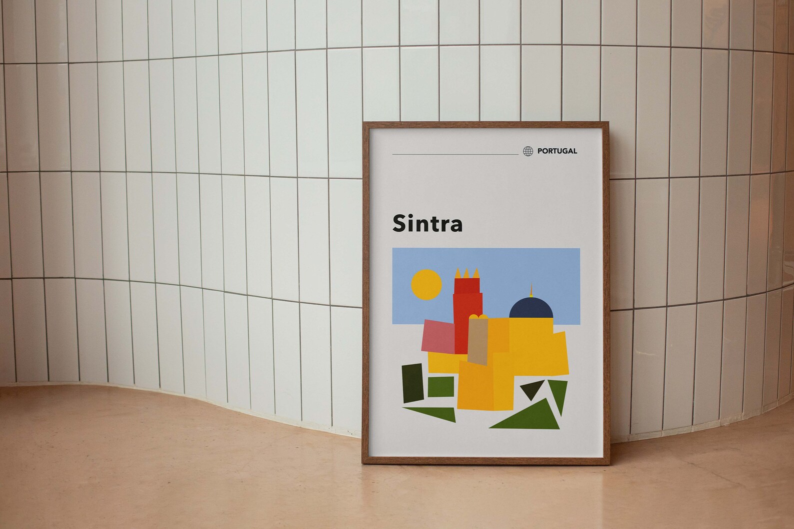 Sintra Portugal Poster Minimalist Travel Poster Bauhaus - Etsy