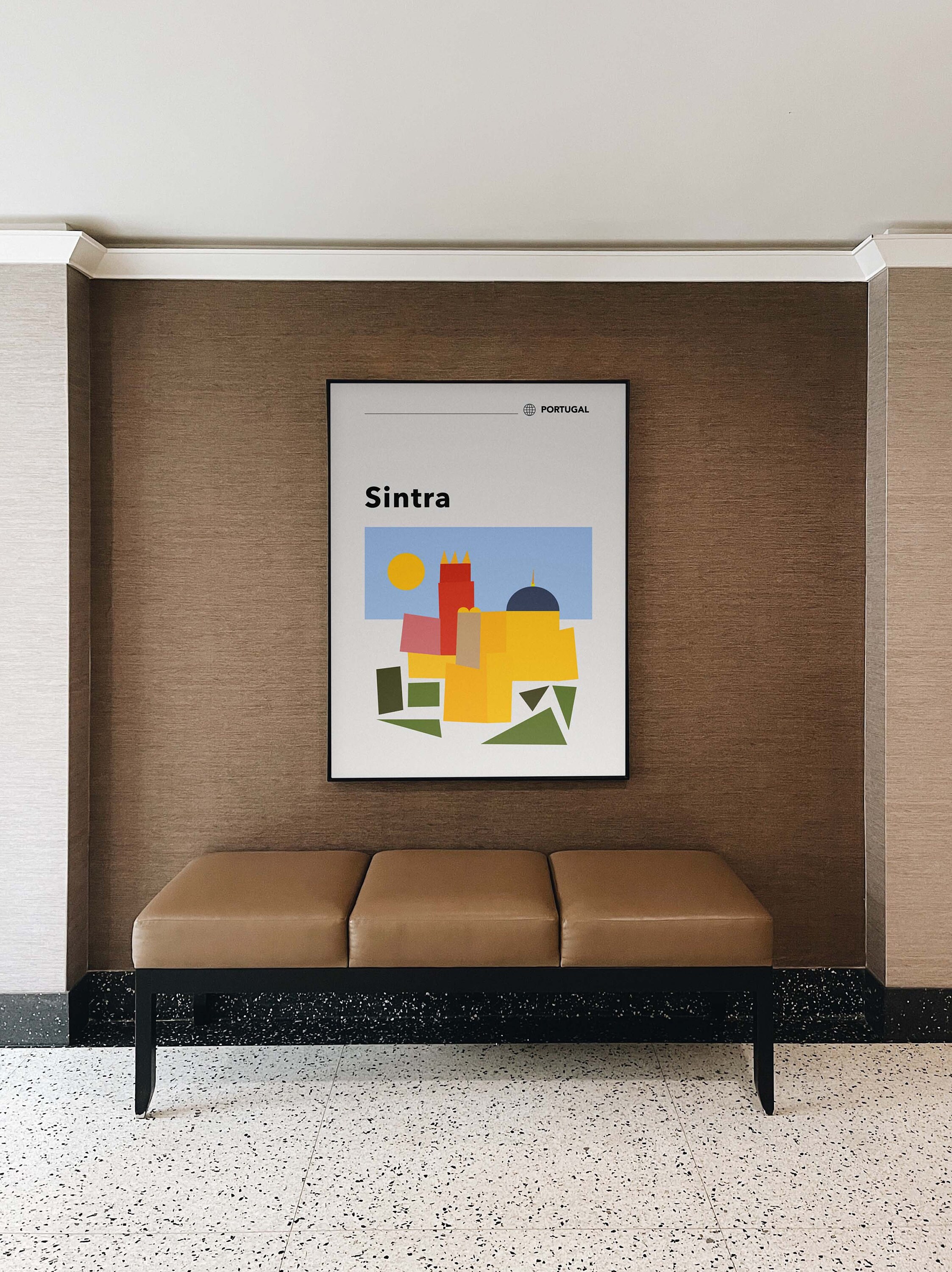 Sintra Portugal Poster Minimalist Travel Poster Bauhaus - Etsy