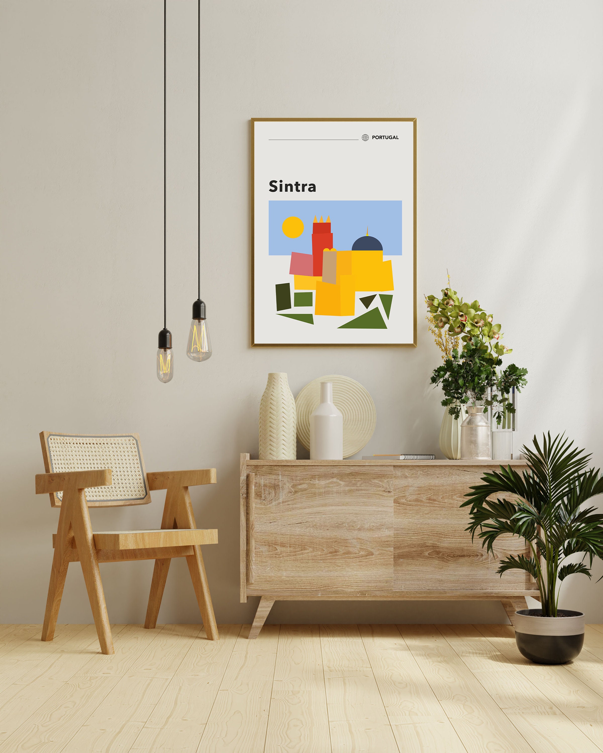 Sintra Portugal Poster Minimalist Travel Poster Bauhaus - Etsy