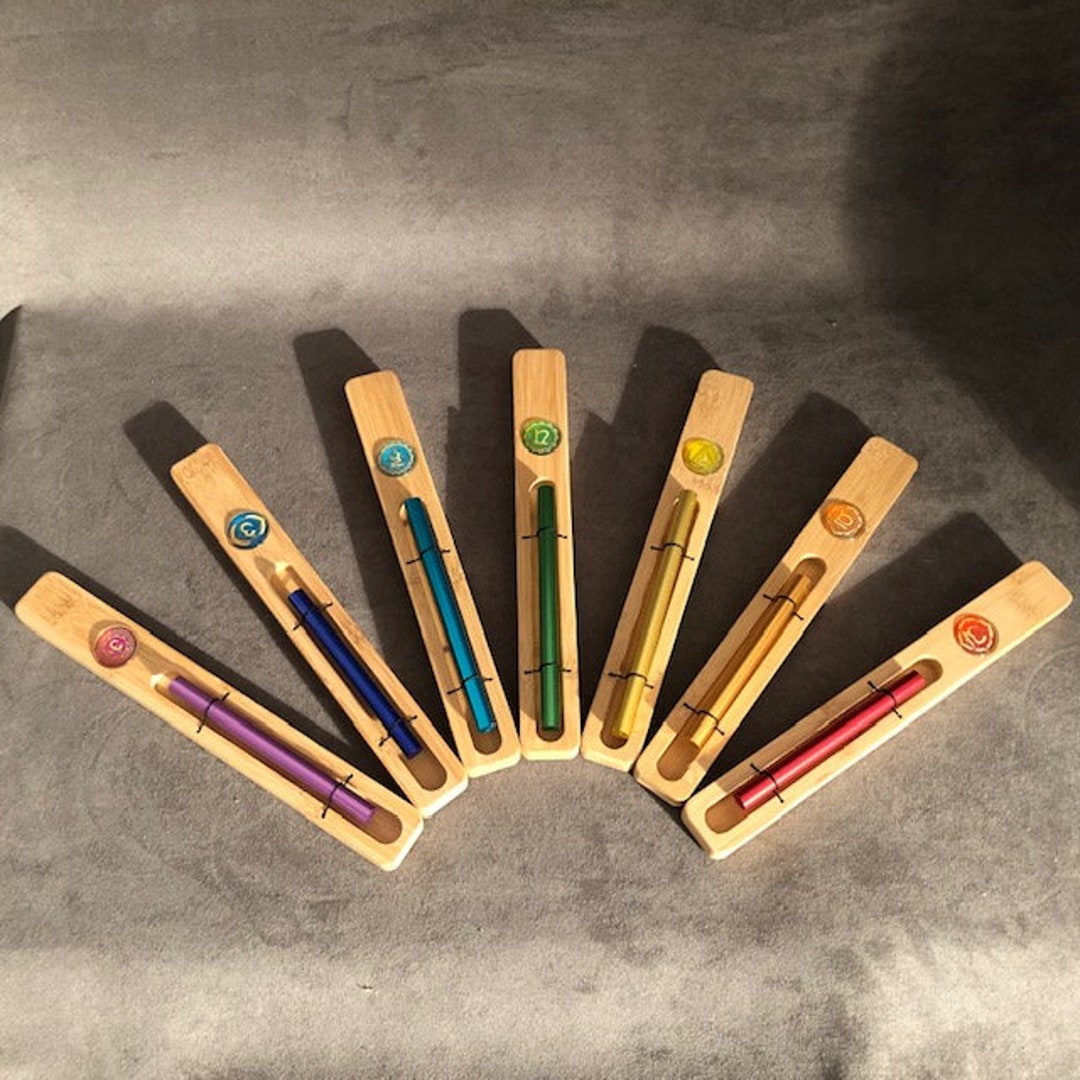 7 Tabletop Zenergy Chimes Etherial Tone All Chakras Sound Healing ...