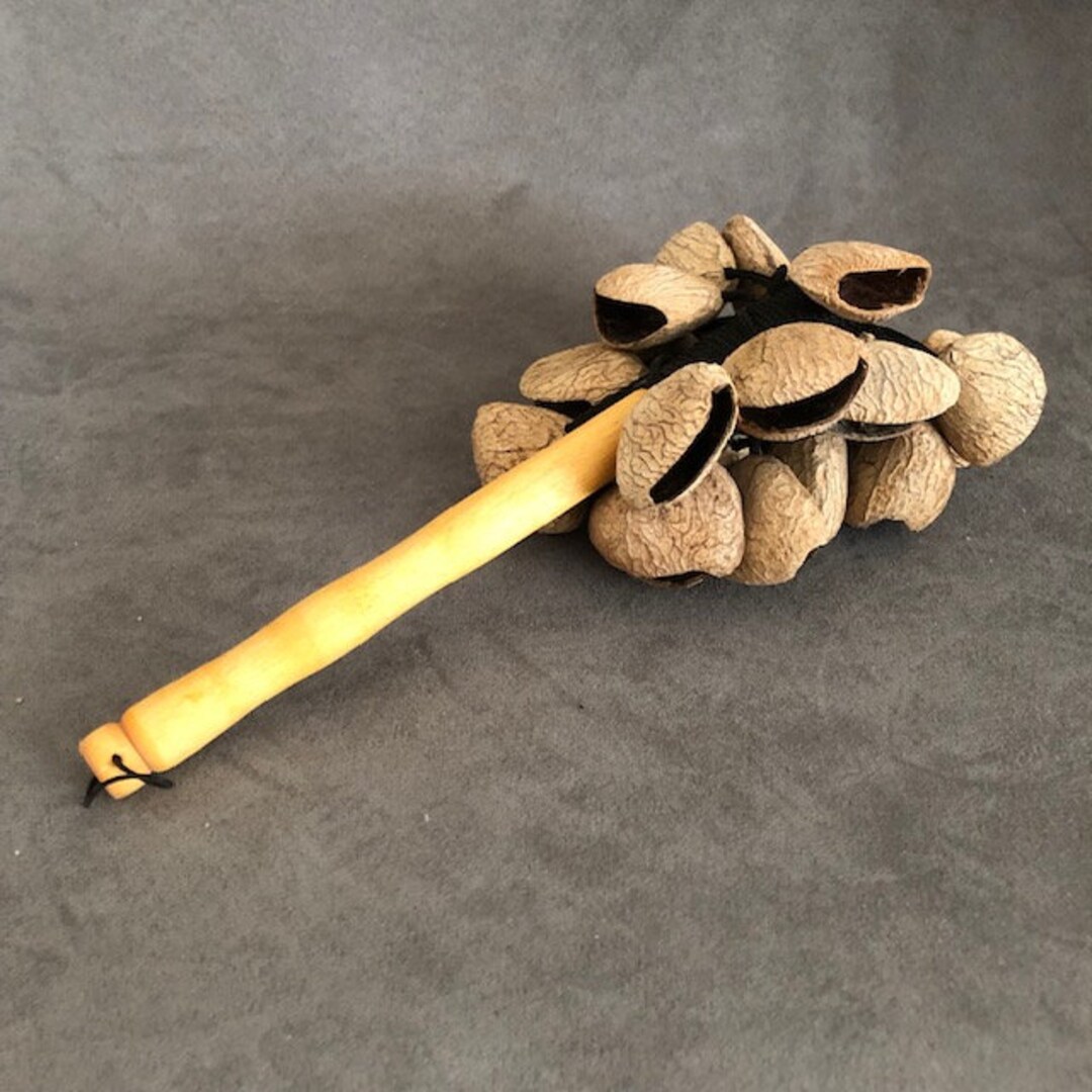 Nut Shell Natural Stick Shaker Djembe Drum Accessories Handmade Pangi ...
