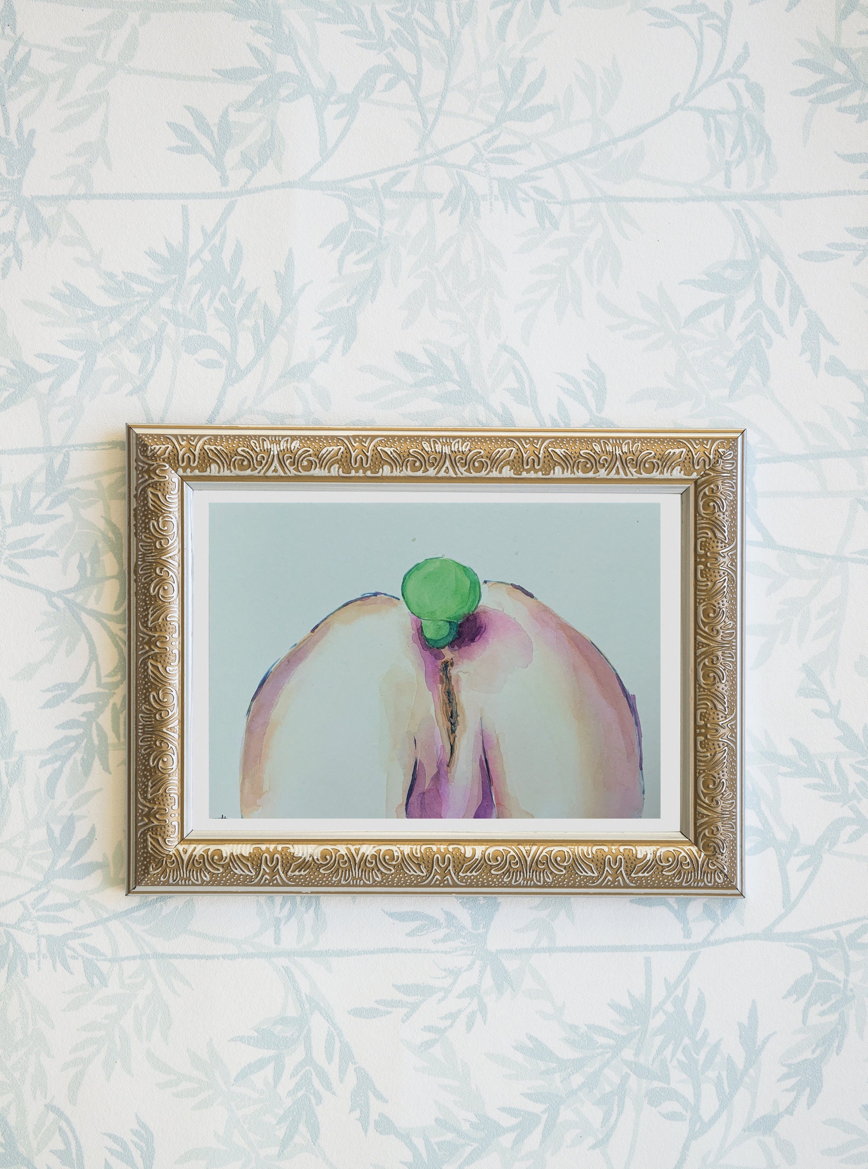 Erotic Watercolor Artwork, Original, Handmade, Unique Painting 19.5x14 ...