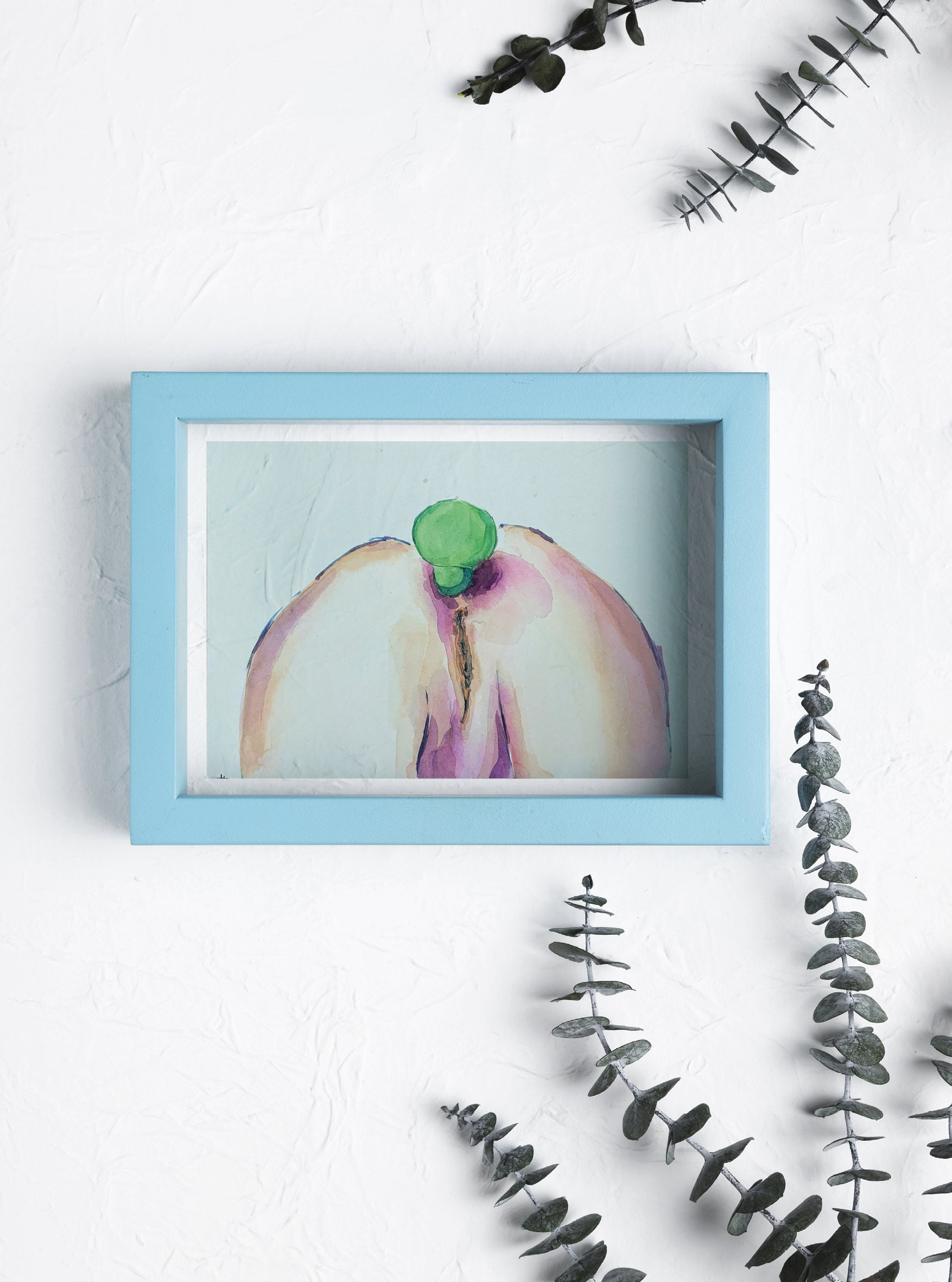 Erotic Watercolor Artwork, Original, Handmade, Unique Painting 19.5x14 ...