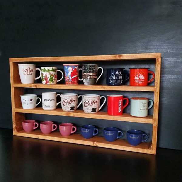 Wooden Mug Rack - Etsy