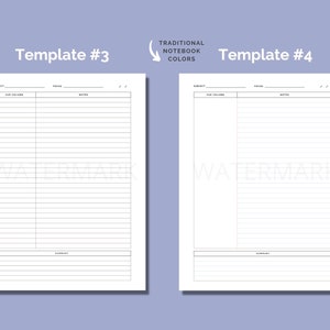 Cornell Notes Templates | Printable + PDF Fillable | Time Management ...