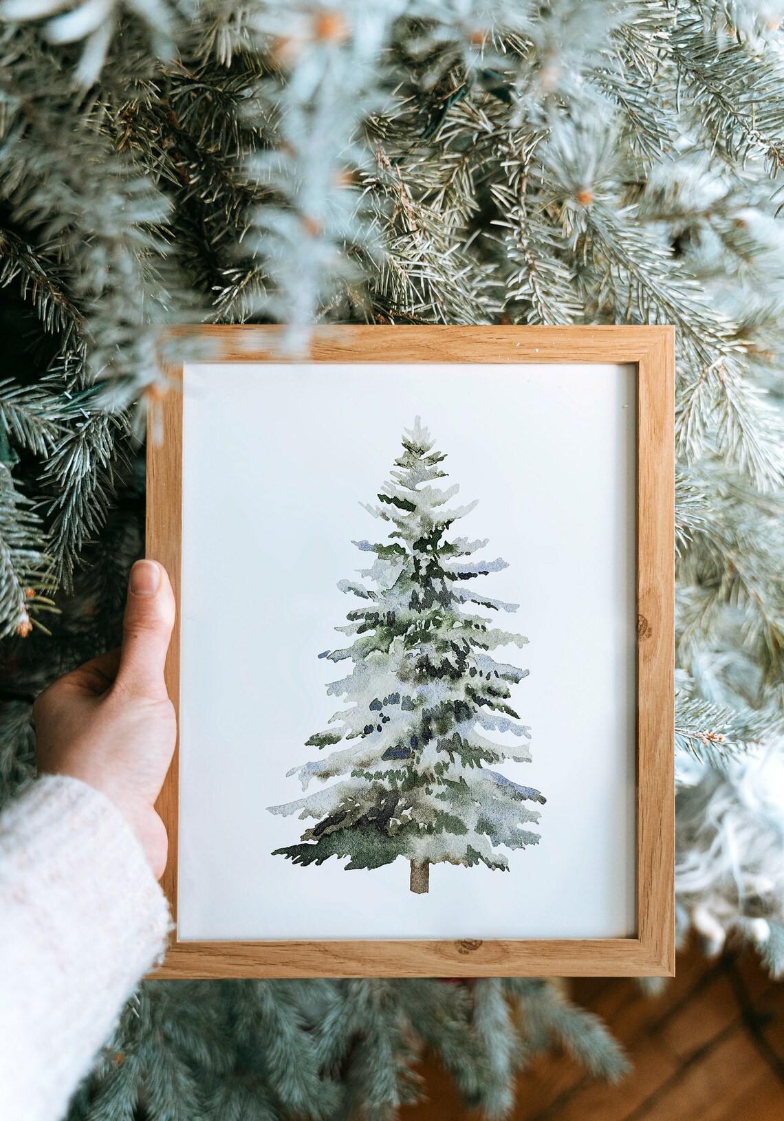 Christmas Tree Prints Evergreen Trees Christmas Decor - Etsy UK