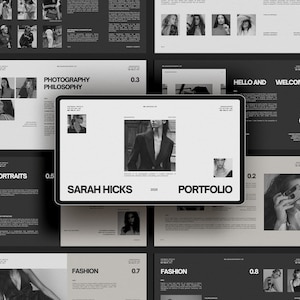 Photography Portfolio Canva Template, Portfolio Presentation Canva ...