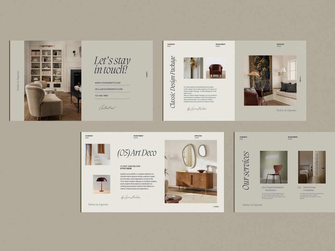 Interior Design Investment Guide Template, Interior Design, Interior ...