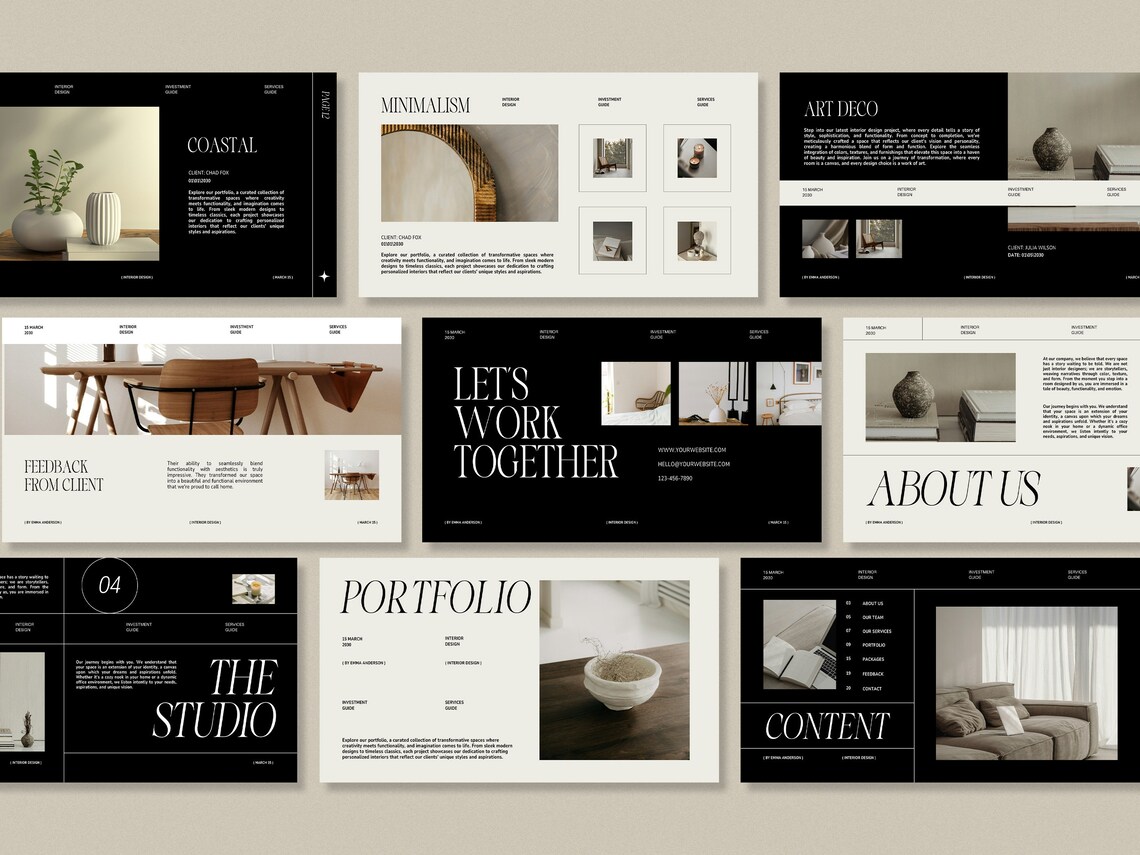 Interior Design Investment Guide Template, Interior Design, Interior ...