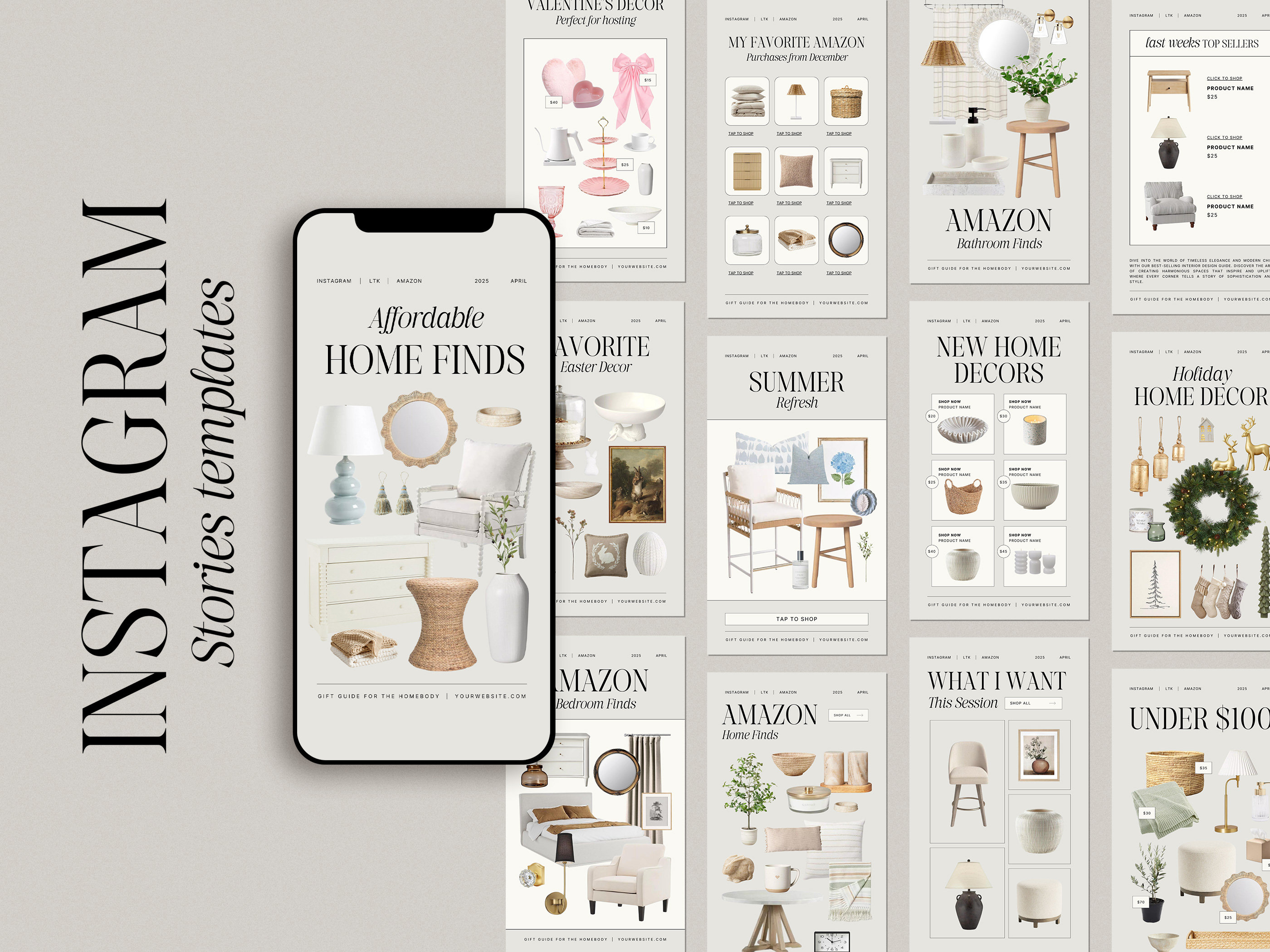 20 Editable Canva LTK Instagram Story Template, LTK Canva Template ...