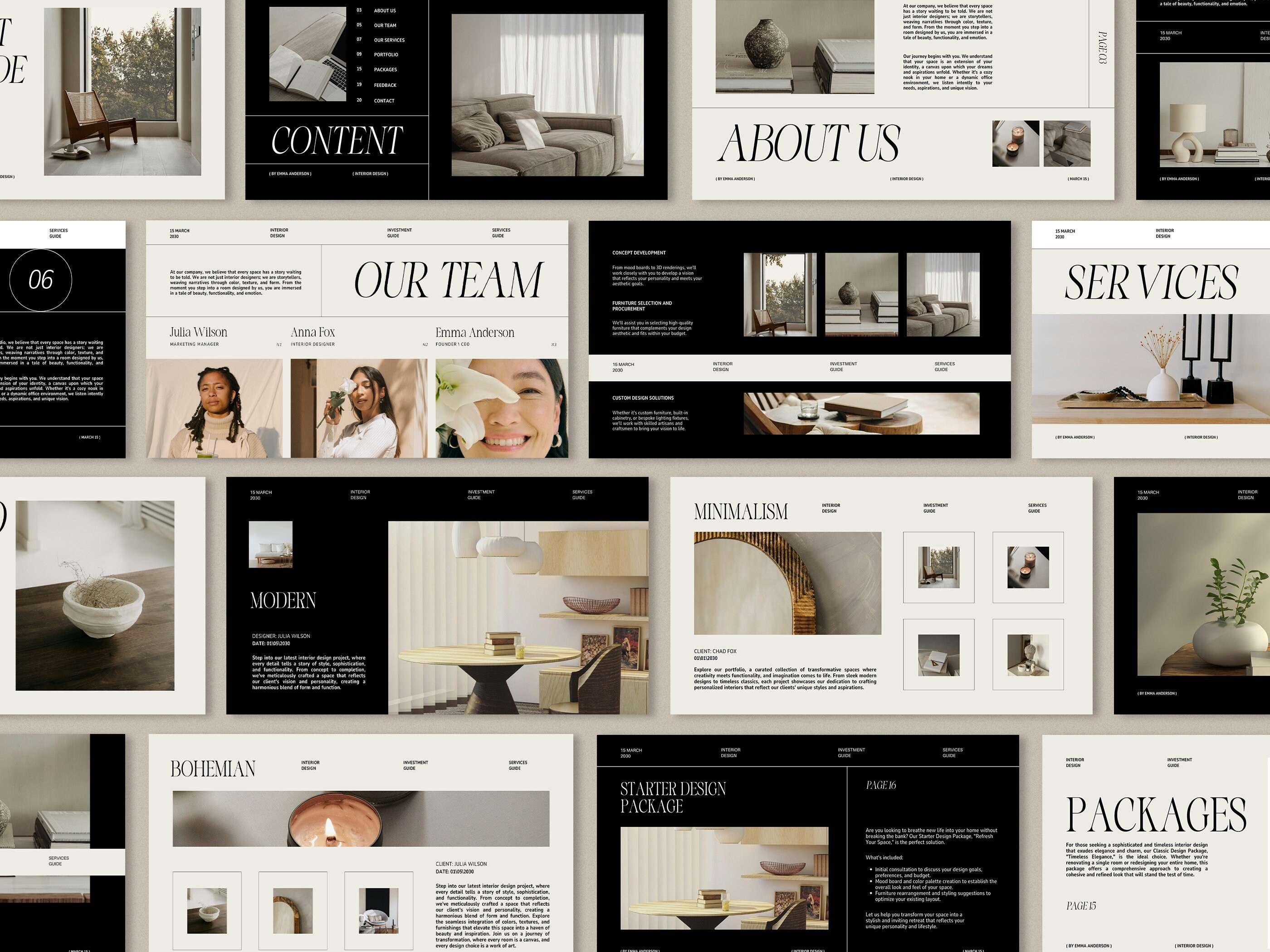 Interior Design Investment Guide Template, Interior Design, Interior ...