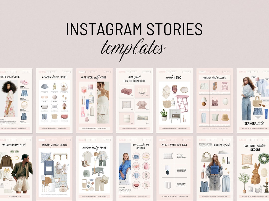 20 Editable Canva LTK Instagram Story Template, Fashion Blogger LTK ...