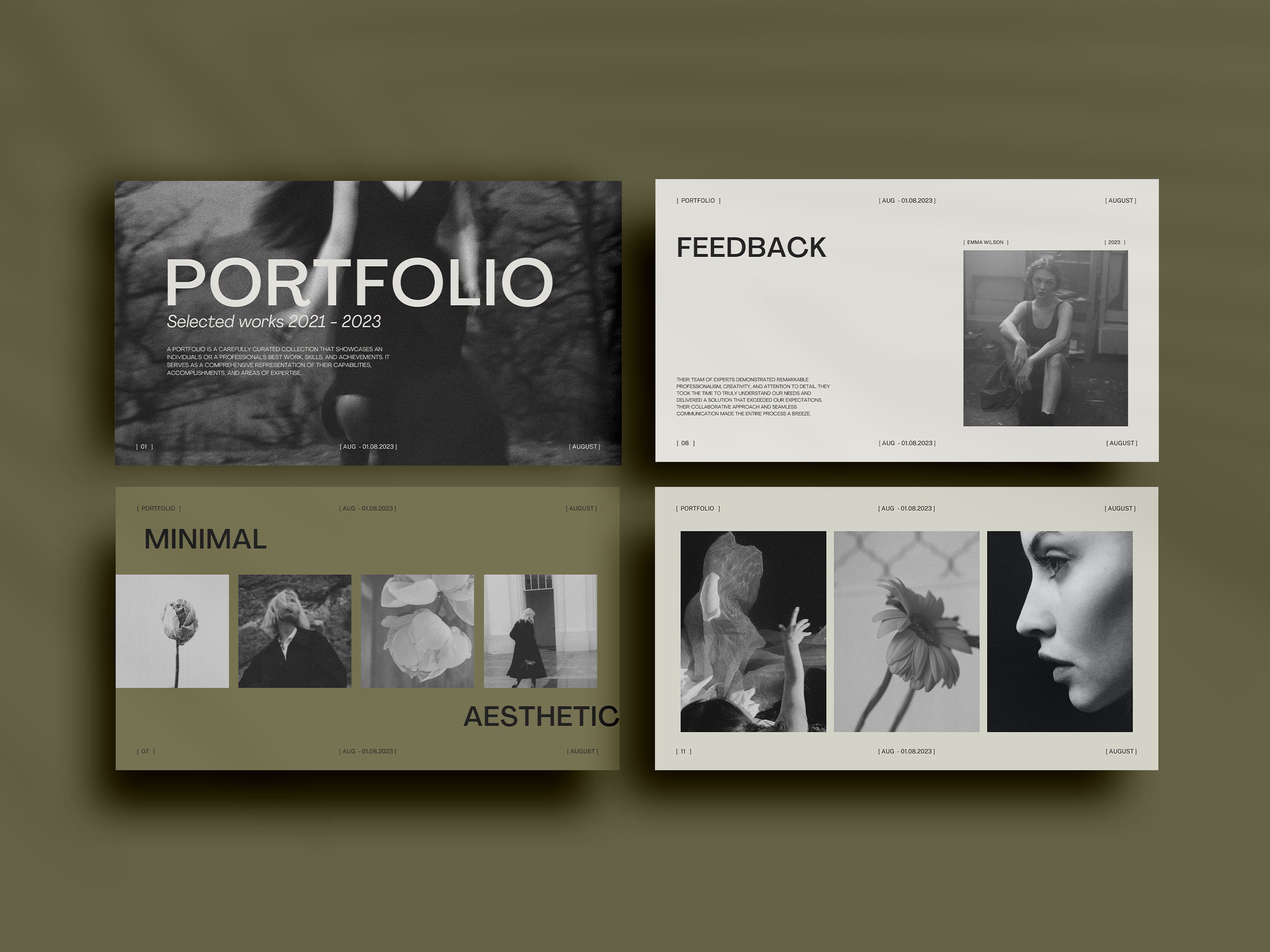 Customizable Portfolio Canva Template | Editable Presentation for ...
