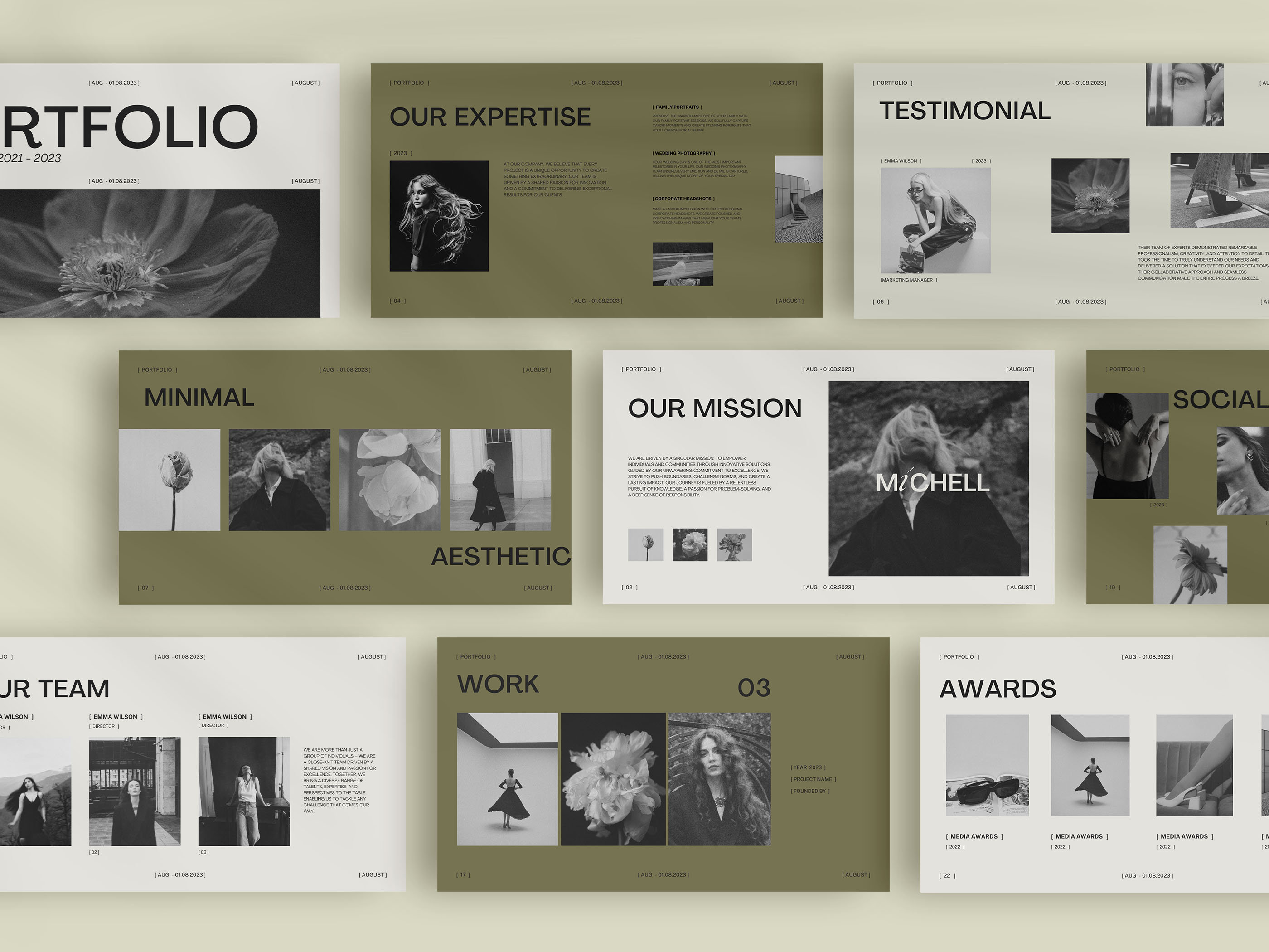 Customizable Portfolio Canva Template | Editable Presentation for ...