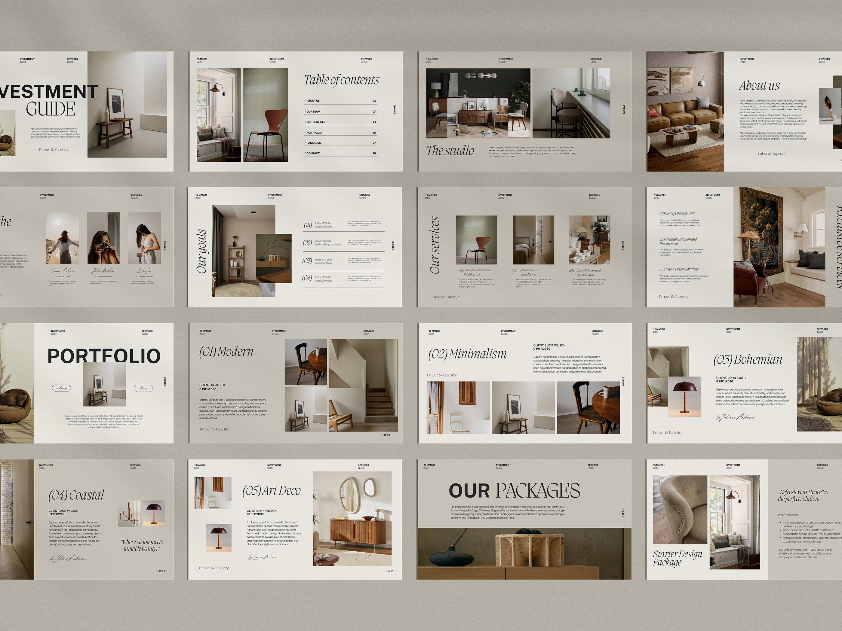 Interior Design Investment Guide Template, Interior Design, Interior ...