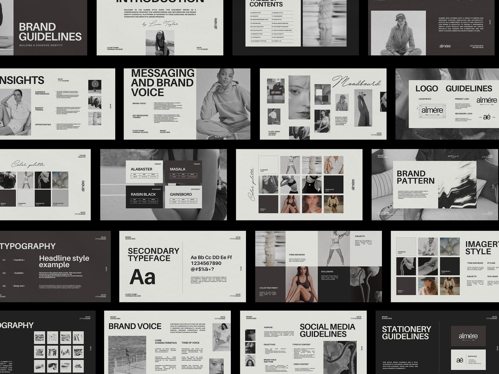 Brand Guidelines Canva Template With Prewritten Content, Brand Identity ...