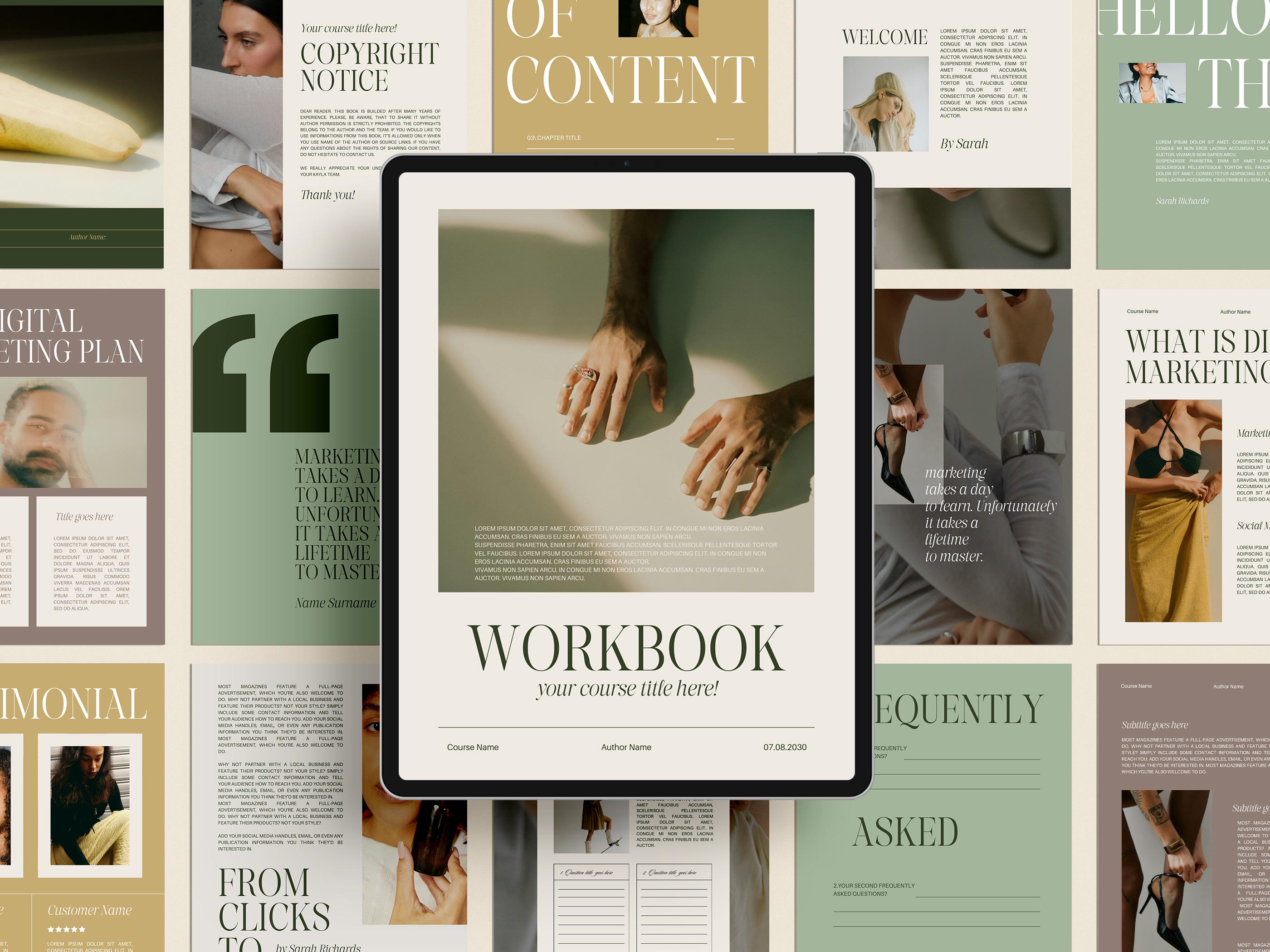 60 Editable Coaching Workbook Canva Templates | Coaching Guide & Client ...