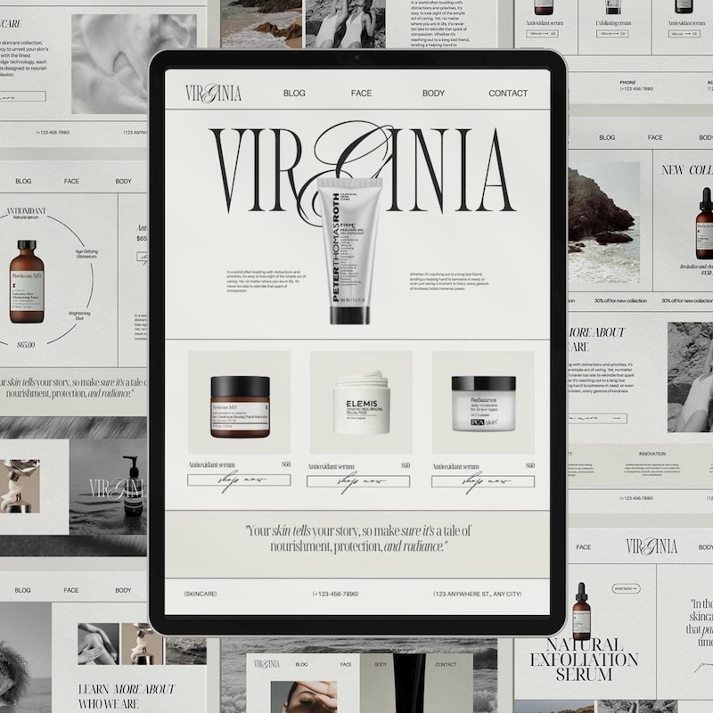 Canva Skincare Newsletter - Etsy