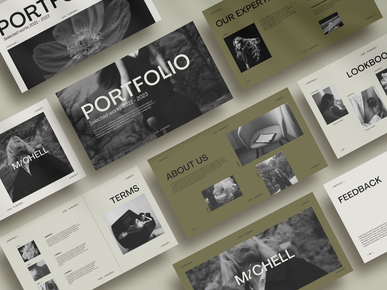 Customizable Portfolio Canva Template | Editable Presentation for ...