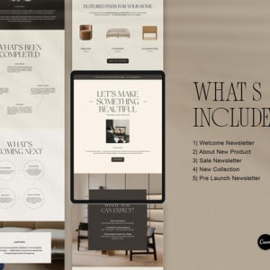 5 Editable Flodesk Email Templates | Interior Design Welcome ...
