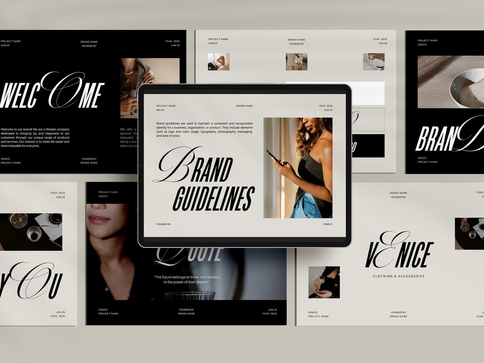 Brand Guidelines Template, Brand Identity Guidelines, Brand Style Guide ...
