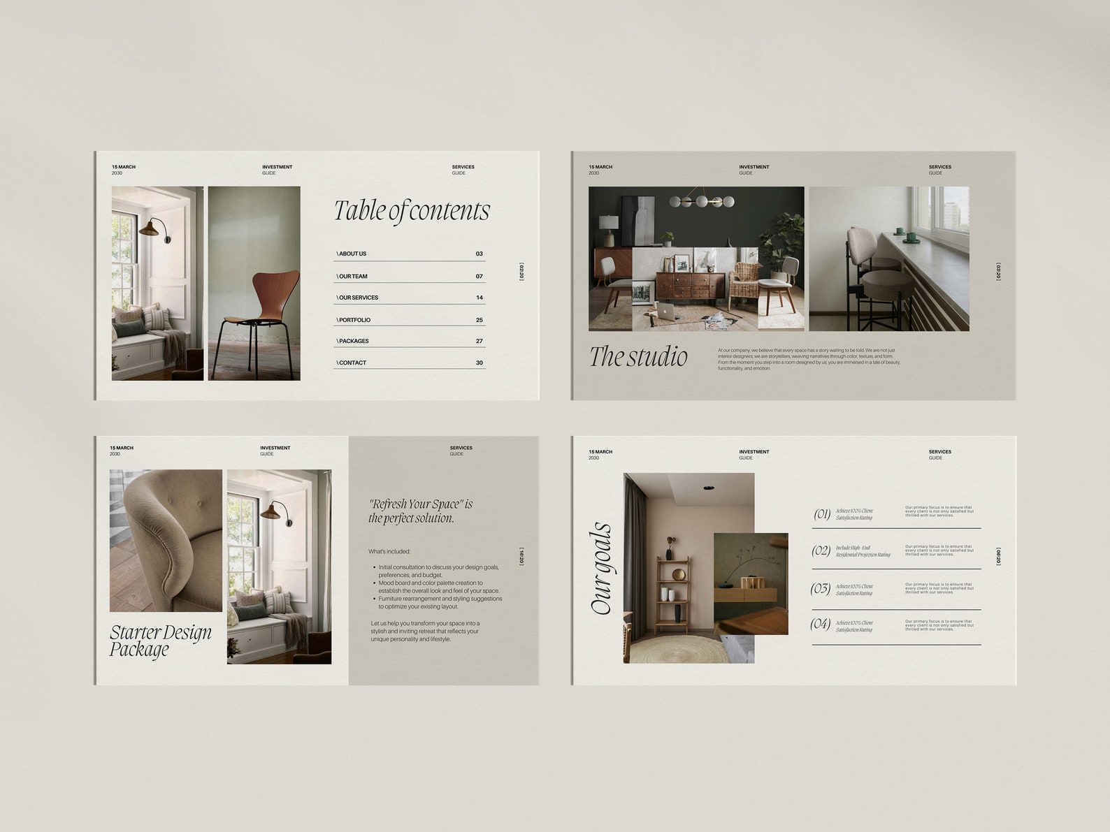 Interior Design Investment Guide Template, Interior Design, Interior ...