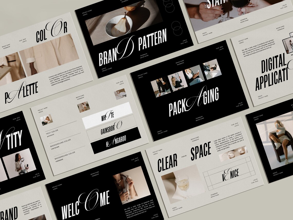 Brand Guidelines Template, Brand Identity Guidelines, Brand Style Guide ...
