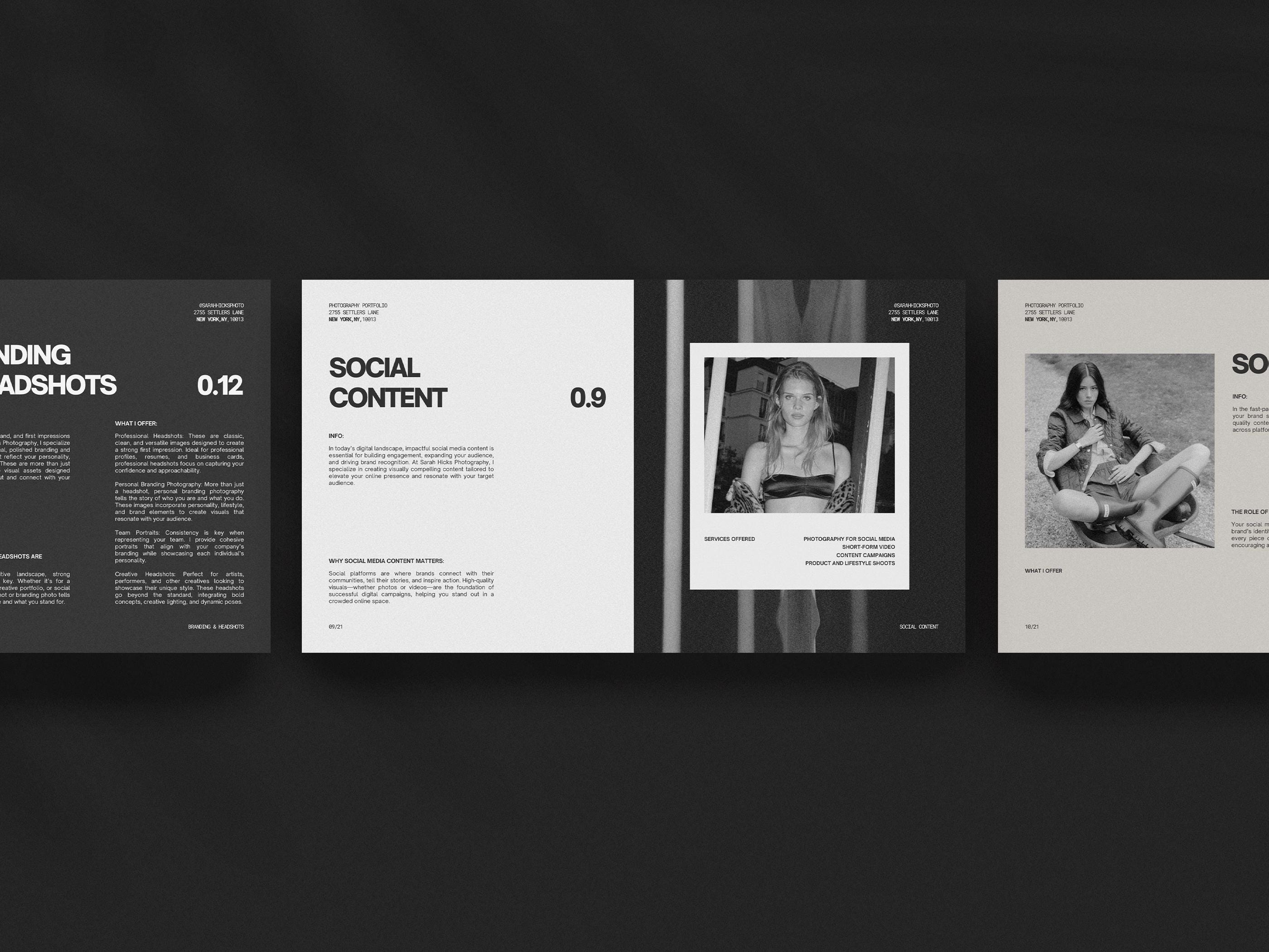 Photography Portfolio Canva Template, Portfolio Presentation Canva ...