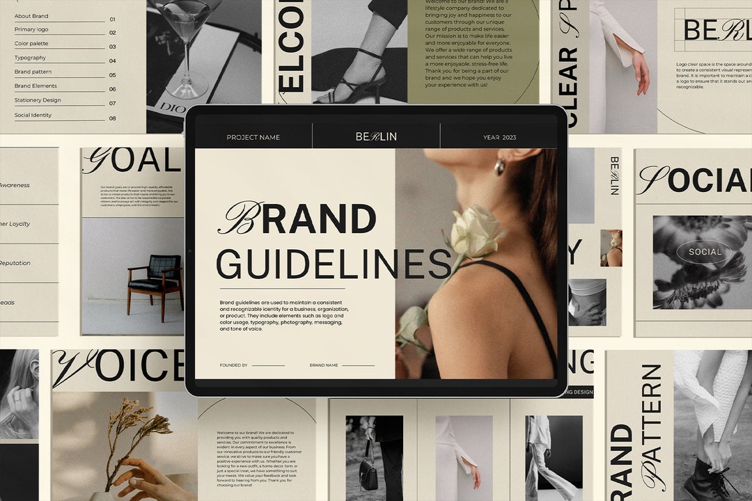 Brand Guidelines Canva Template, Brand Identity Guidelines, Brand Style ...